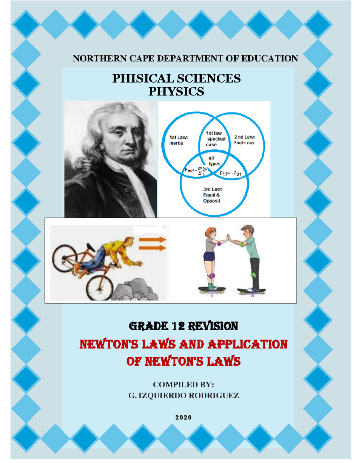 G-12 Physics Revision 2020: Newton's Laws and Applications - Studocu