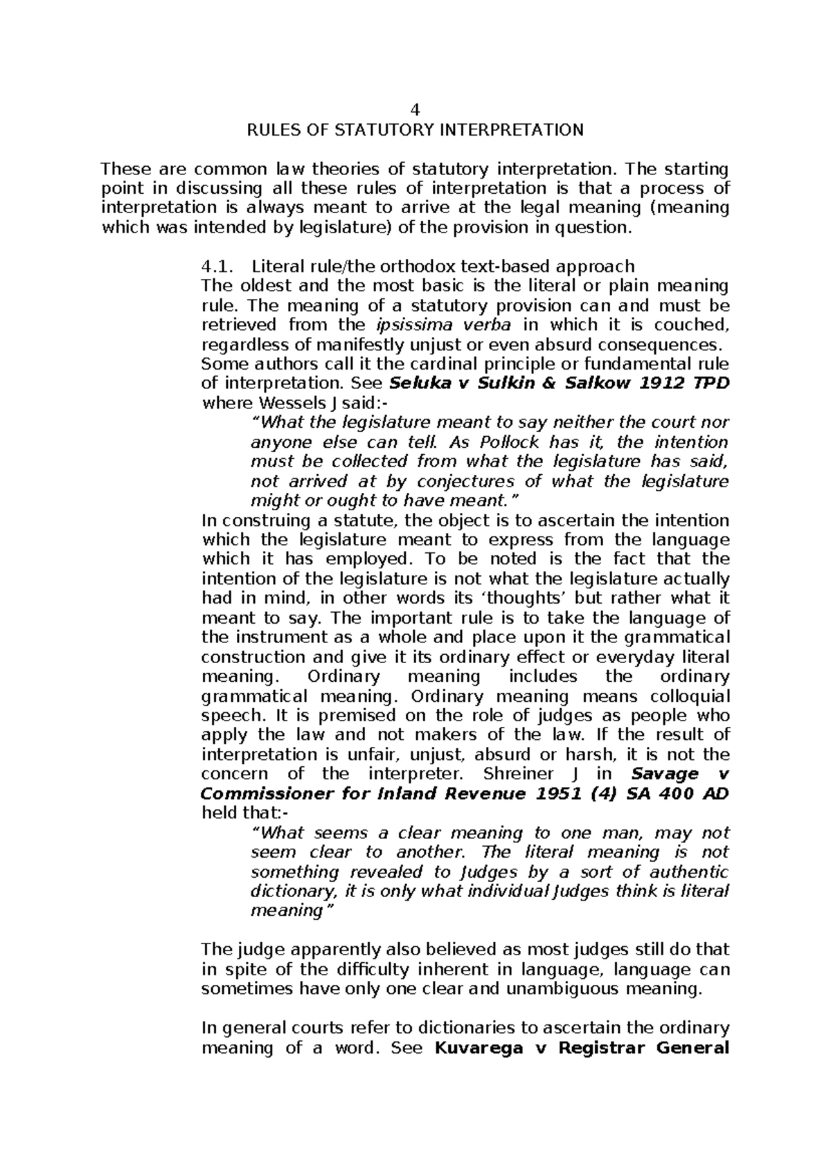 Directory vs. Peremptory Provisions in Statutory Interpretation - Studocu