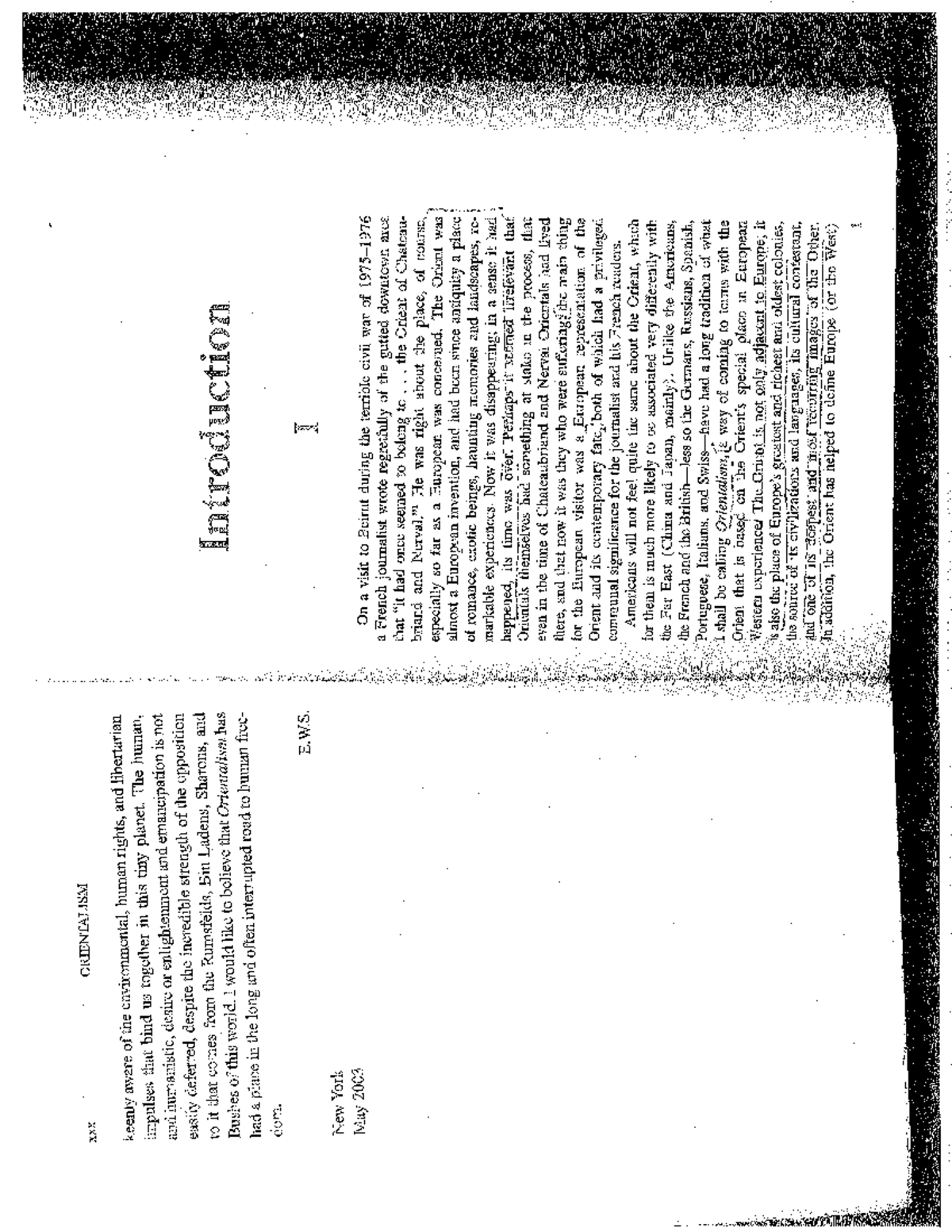 Final Exam Study Guide for Course CODE 101: Key Concepts & Topics - ORIENTALISM keenly aware of ...