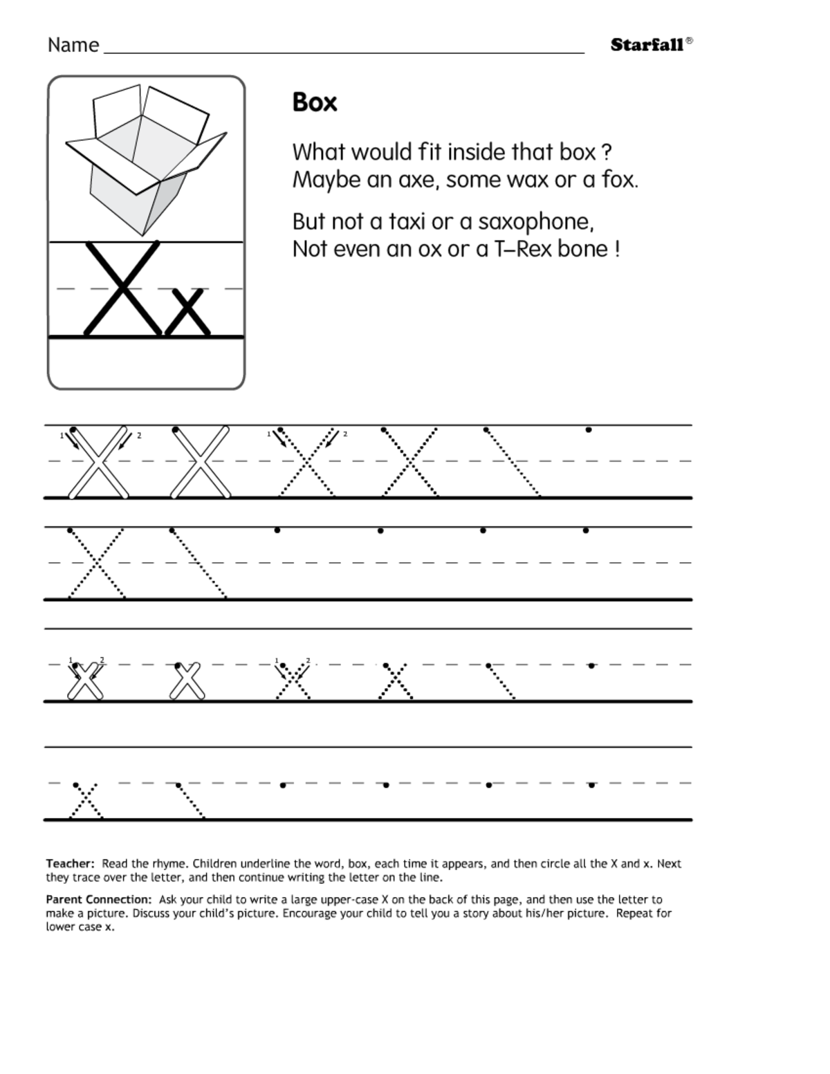 ABC Rhymes: Exploring the Letter X in Fun Activities - Studocu