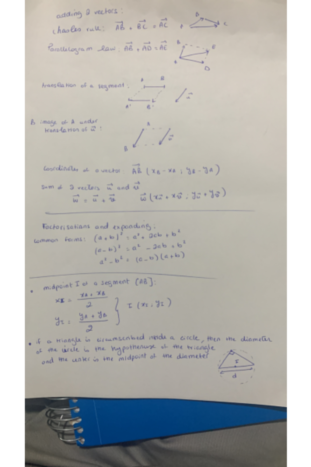 Photo 3 - Potentials and redox reactions - adding 2 vectors: B chasles ...