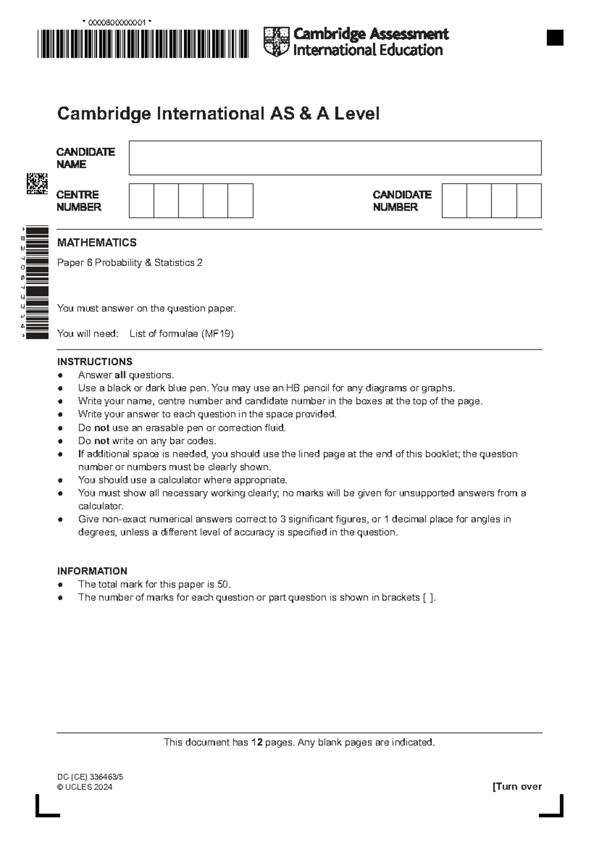 Cambridge International AS A Level Uu5 5 8 2 7 0 6 7 3 3 1 4 ...