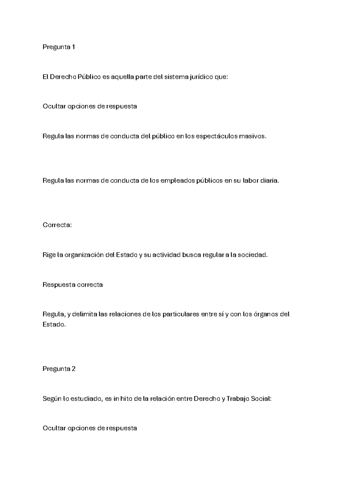 Prueba N°1 Legislación Aplicada al Trabajo Social: Preguntas y Respuestas - Studocu