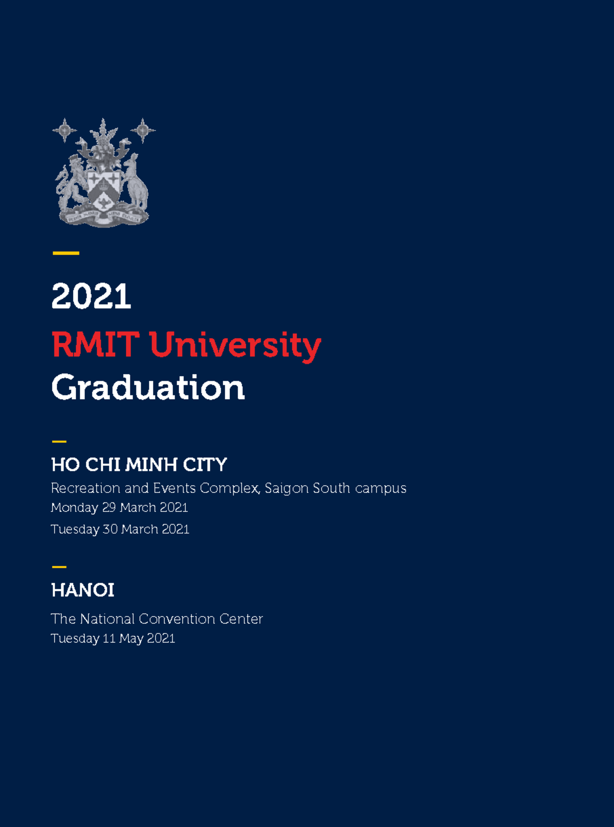Graduation-booklet-2021 - 2021 RMIT University Graduation HO CHI MINH ...