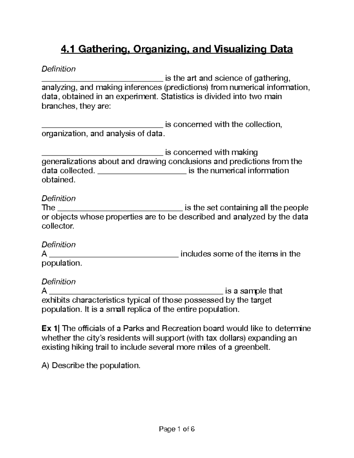 Statistics 101: Gathering, Analyzing, and Visualizing Data Techniques - Studocu