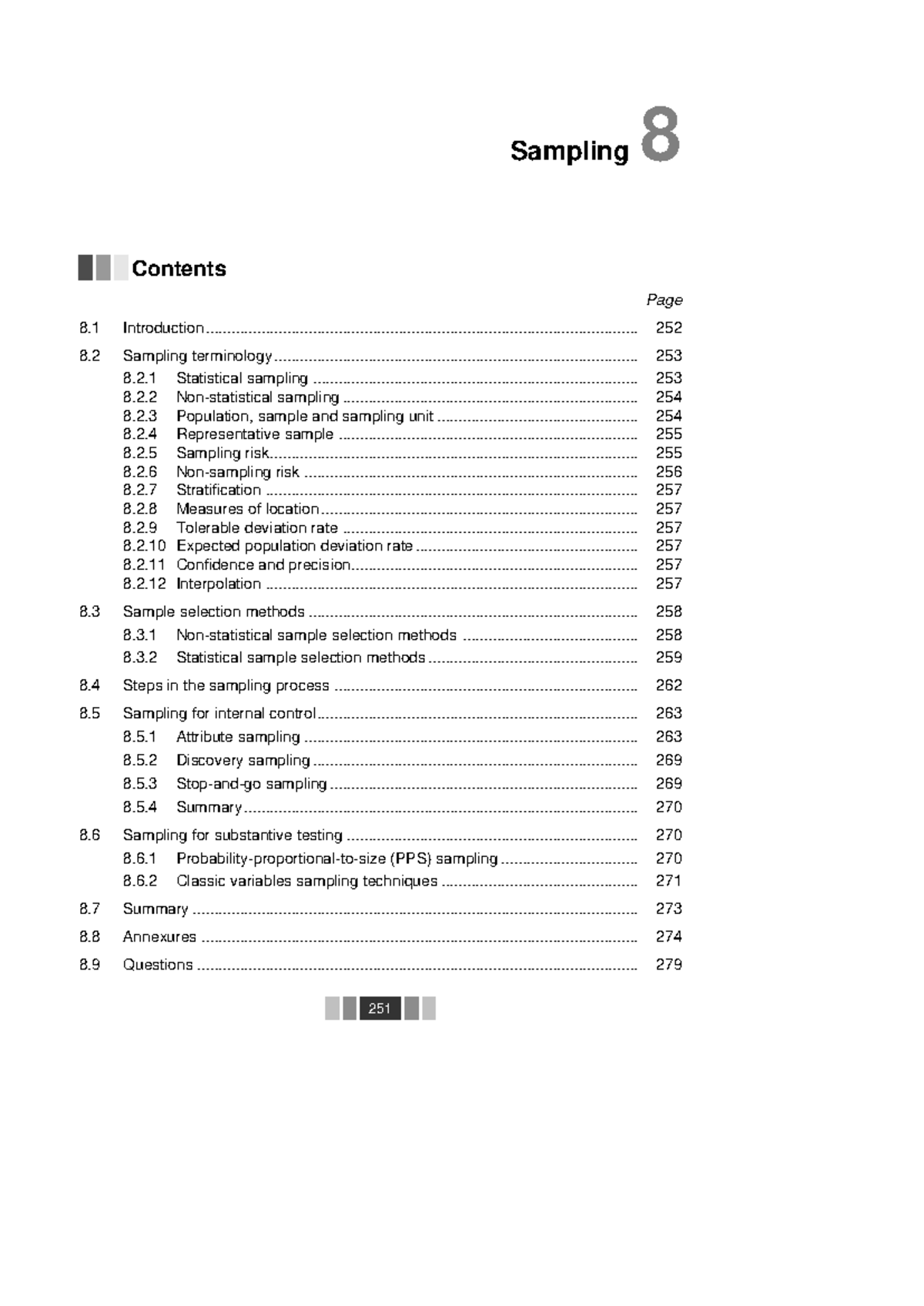 Sampling Techniques in Internal Auditing: Chapter 8 Overview (IA 101 ...