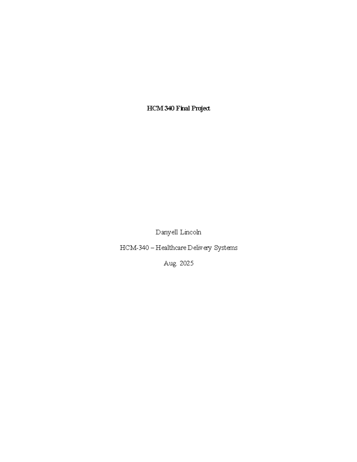 HCM 340 Final Project: Addressing Mental Health Access for Veterans ...