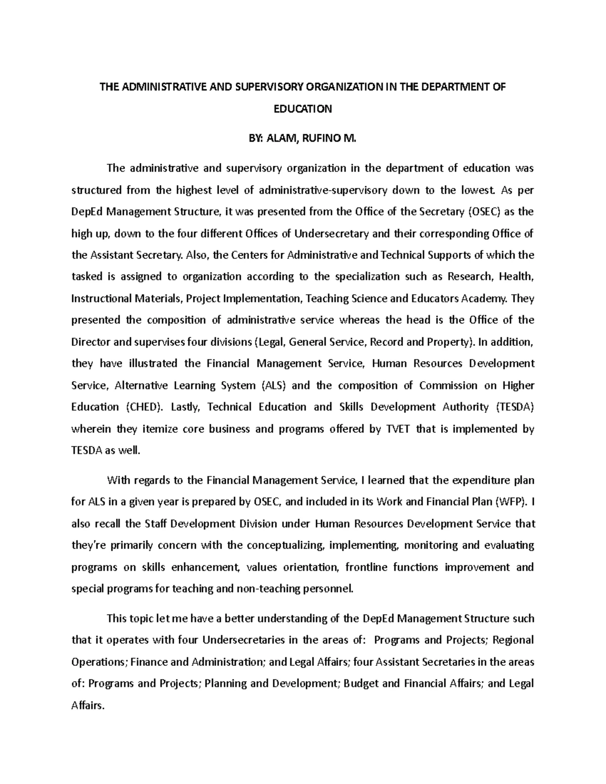 Title Proposal Format with an Example - TITLE: Proponent: Leader ...