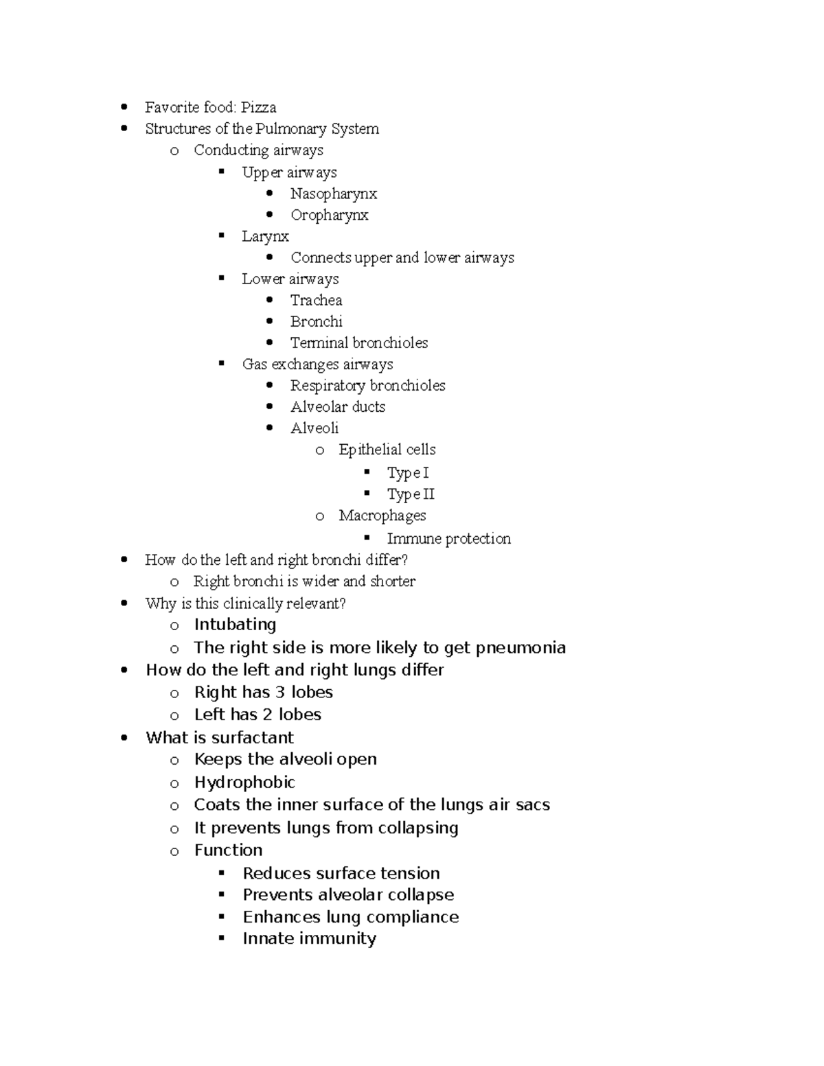 NU551 Seminar #7 - Pulmonary System Structures and Functions - Studocu
