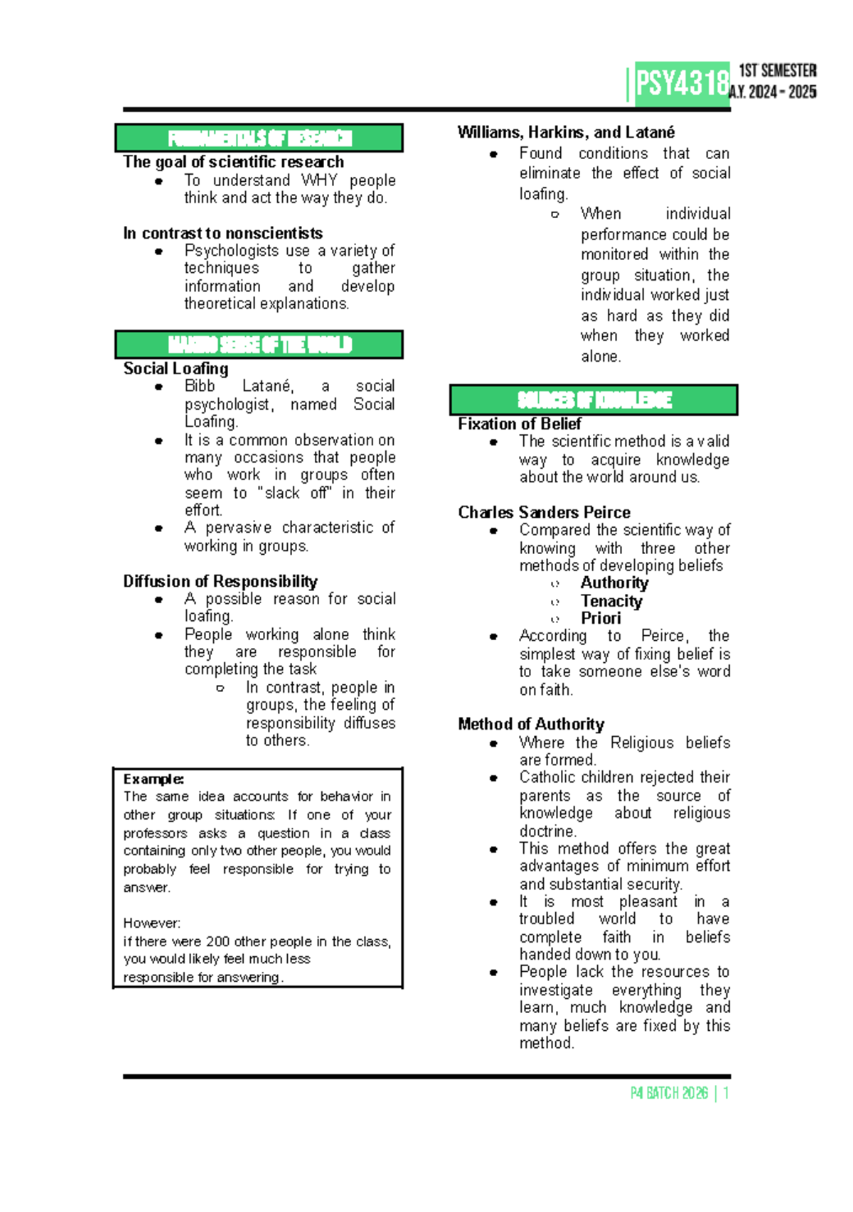 PSY 101: Chapter 1 - Understanding Research in Scientific Psychology ...