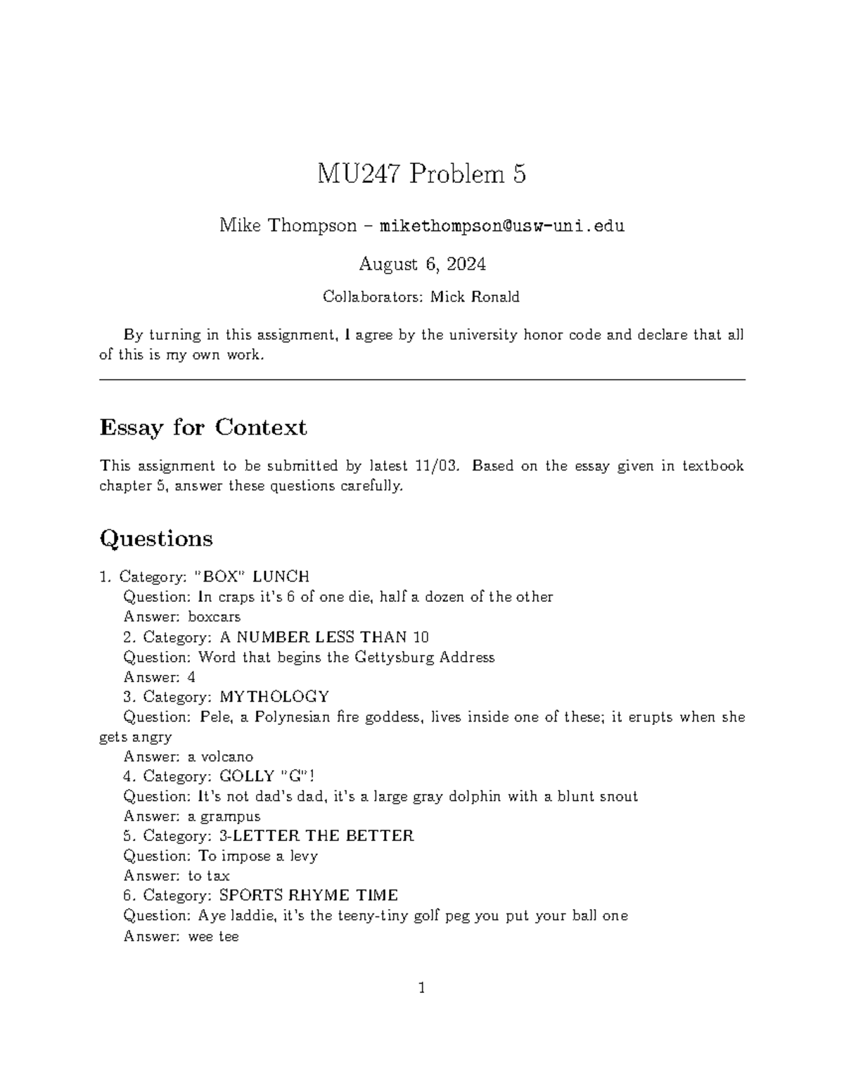 MU247 Essay Notes: Problem 5 - Rock Music Influences - Studocu