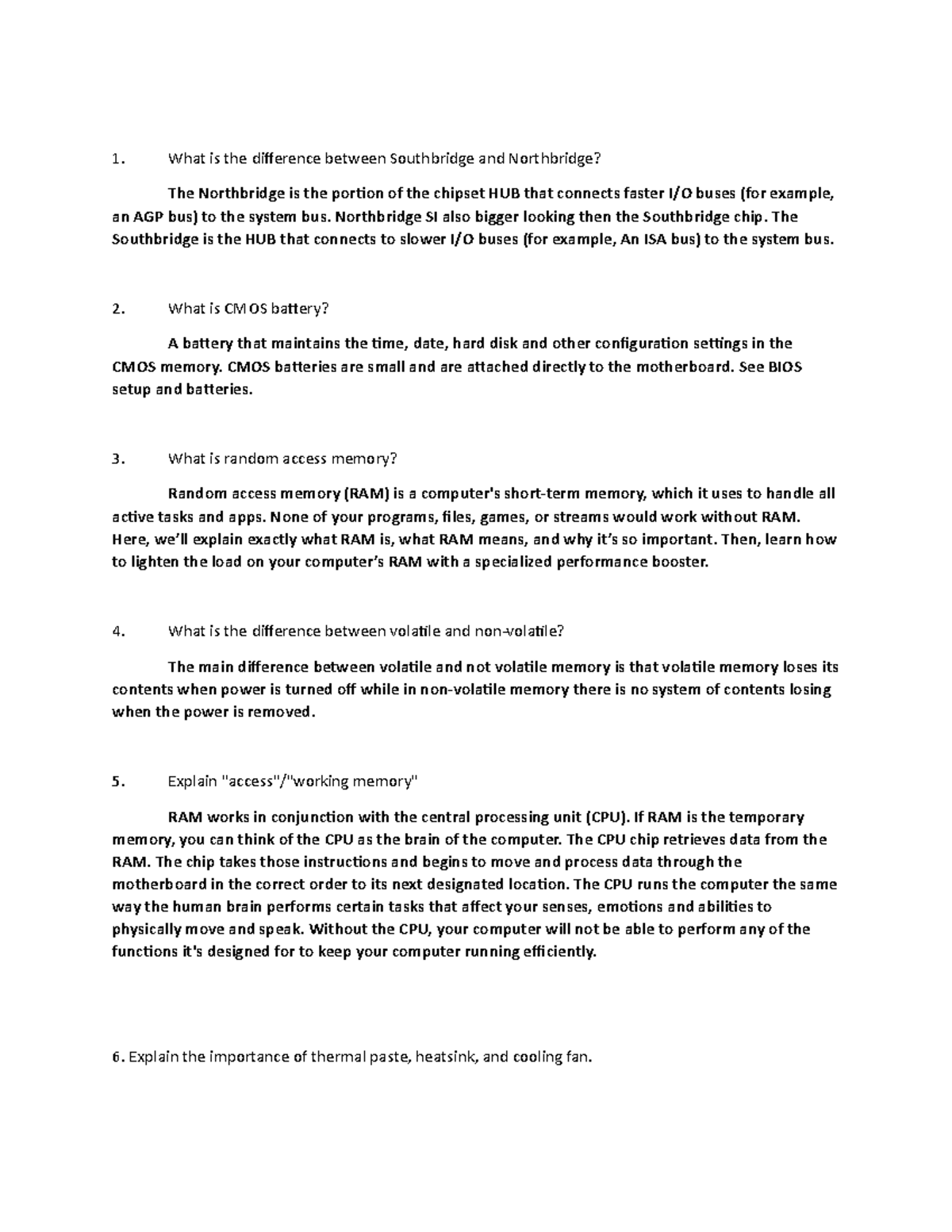 CPS-101 Lecture Notes: Computer Architecture Overview - Studocu