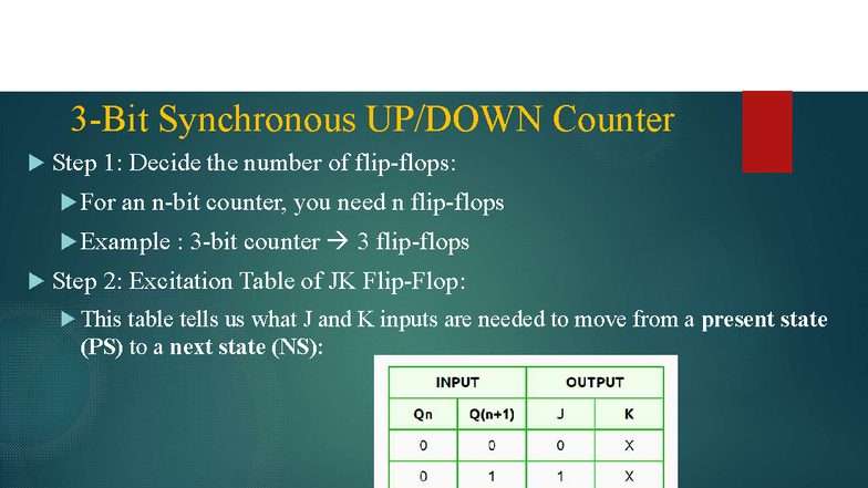 3-BIT Synchronous Up/Down Counter Design and Analysis - Studocu