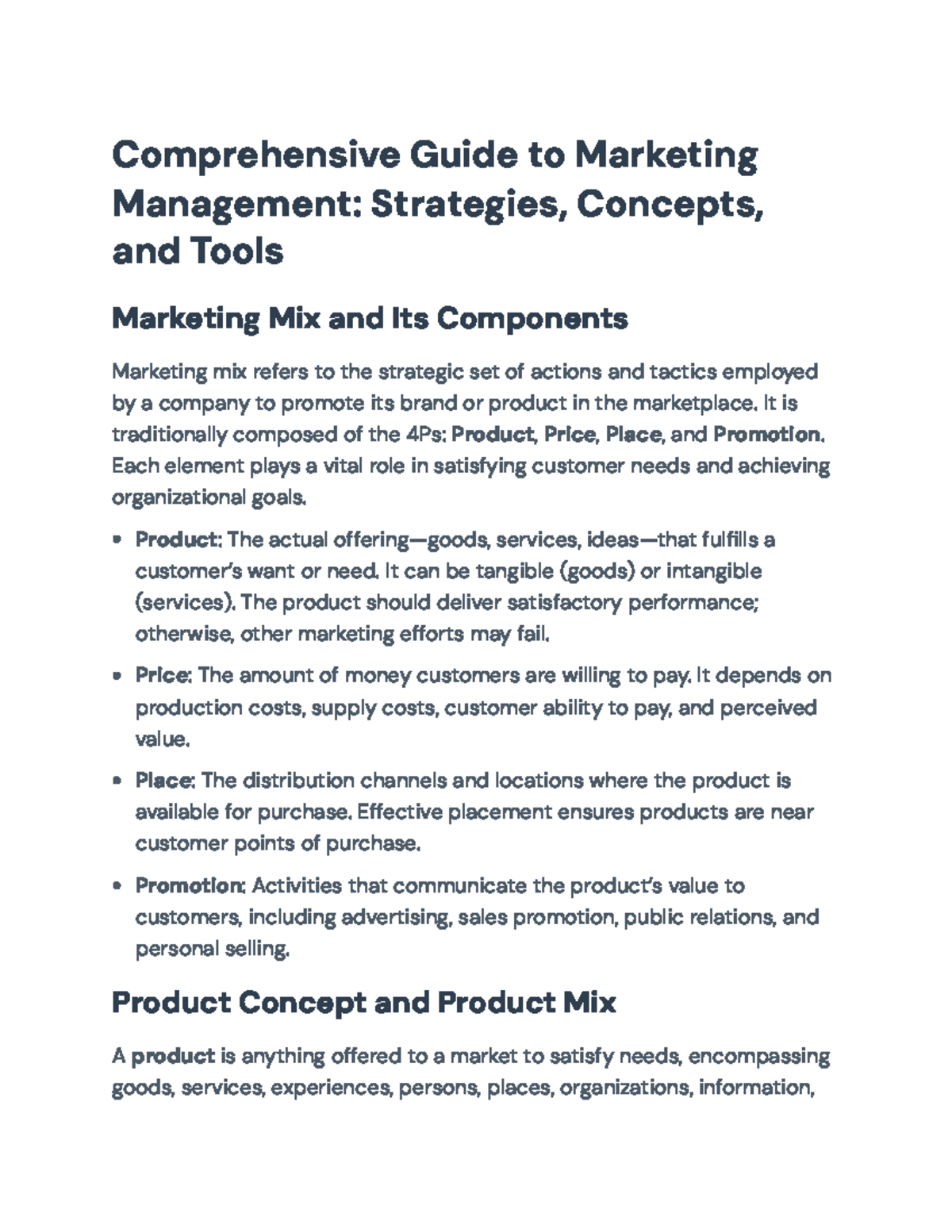 Comprehensive Guide to MKT 101: Key Concepts & Strategies in Marketing ...