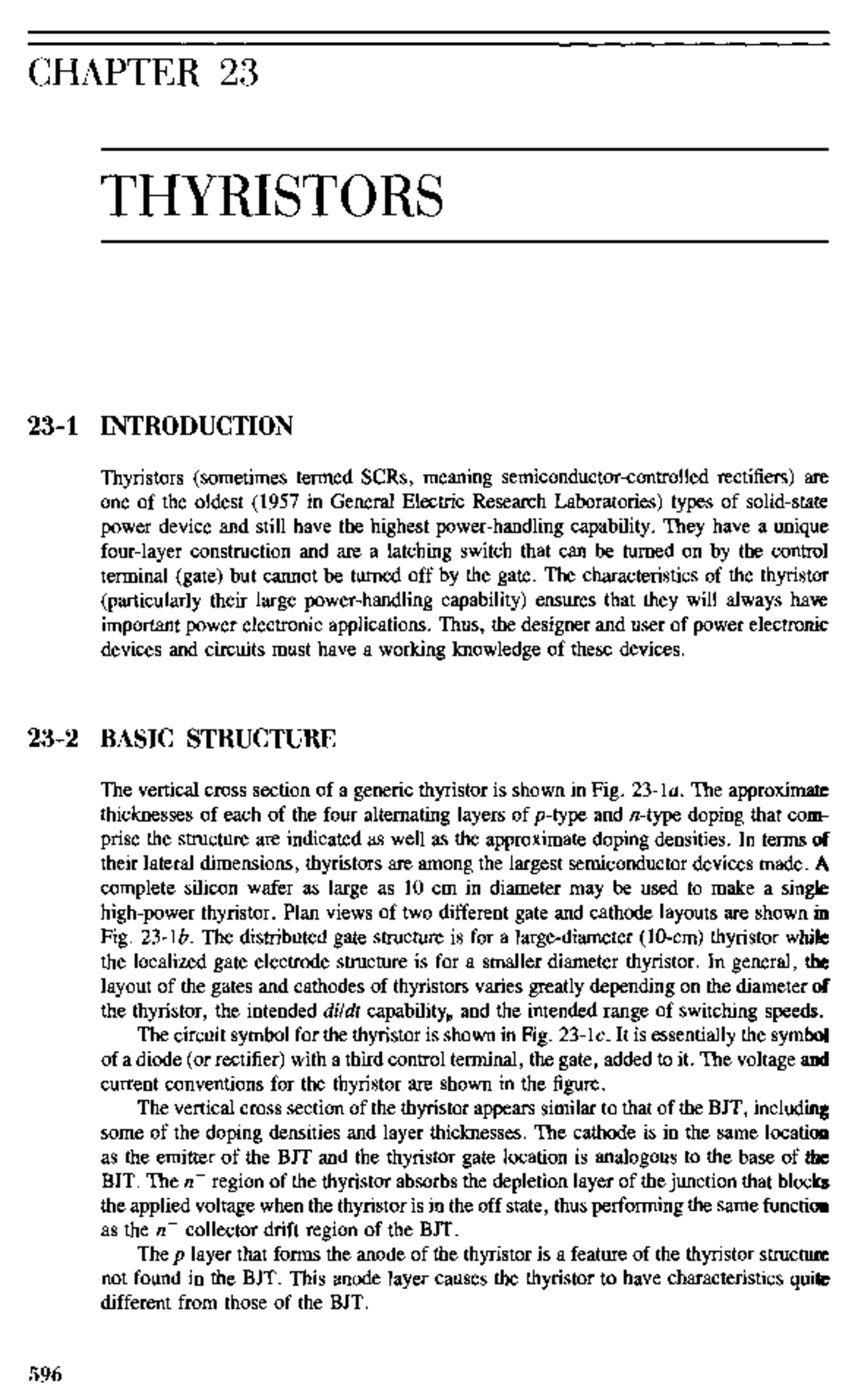 CHAPTER 23: THYRISTORS - Power SCRs Overview (Unit 1-002) - Studocu