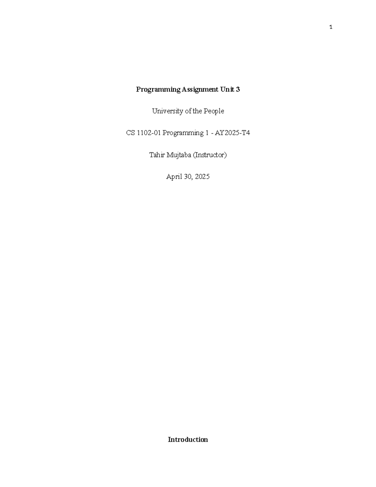 CS Programming 1: Student Record Management System Assignment - Studocu