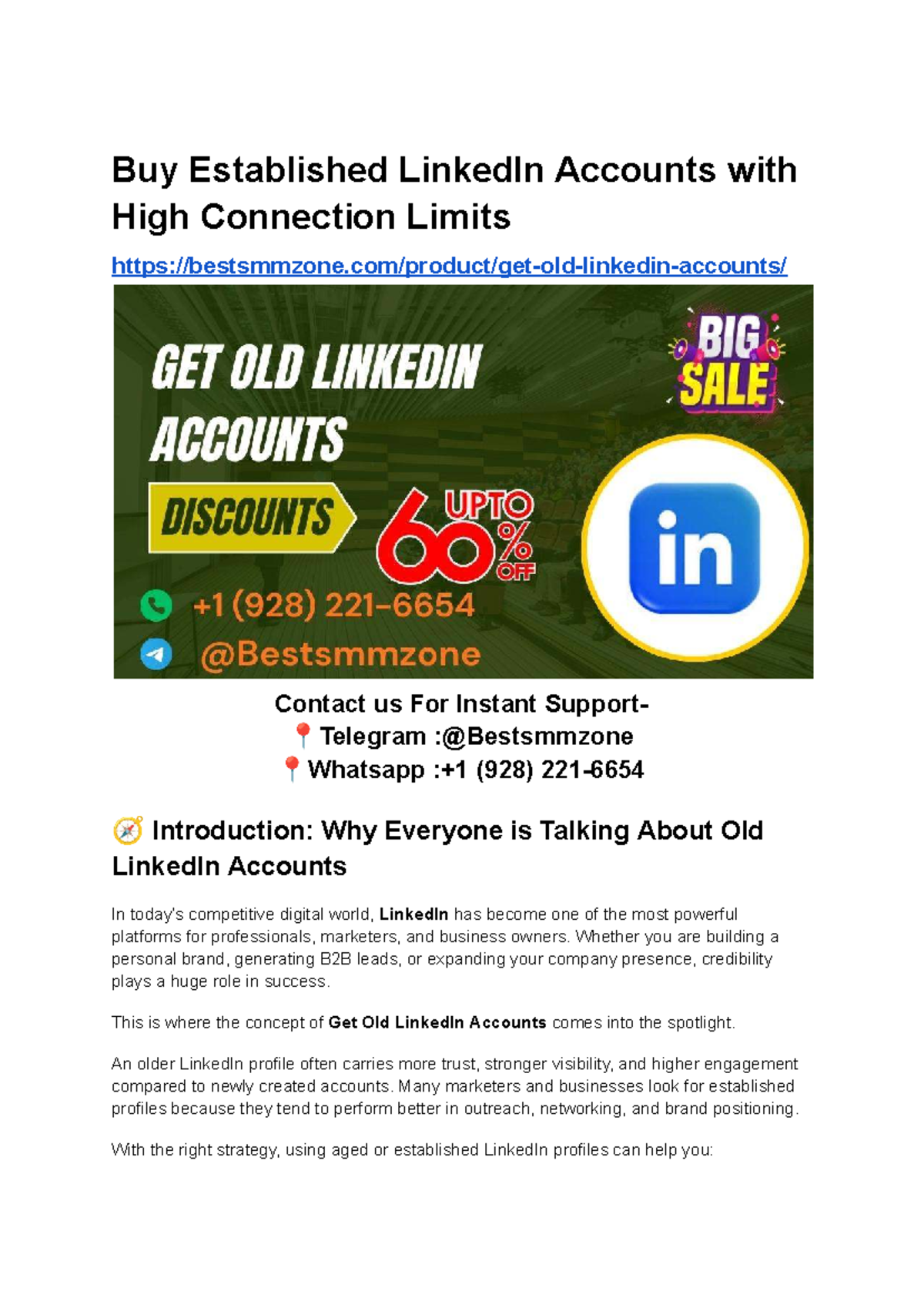 Guide to Buying Established LinkedIn Accounts for Marketing Success ...