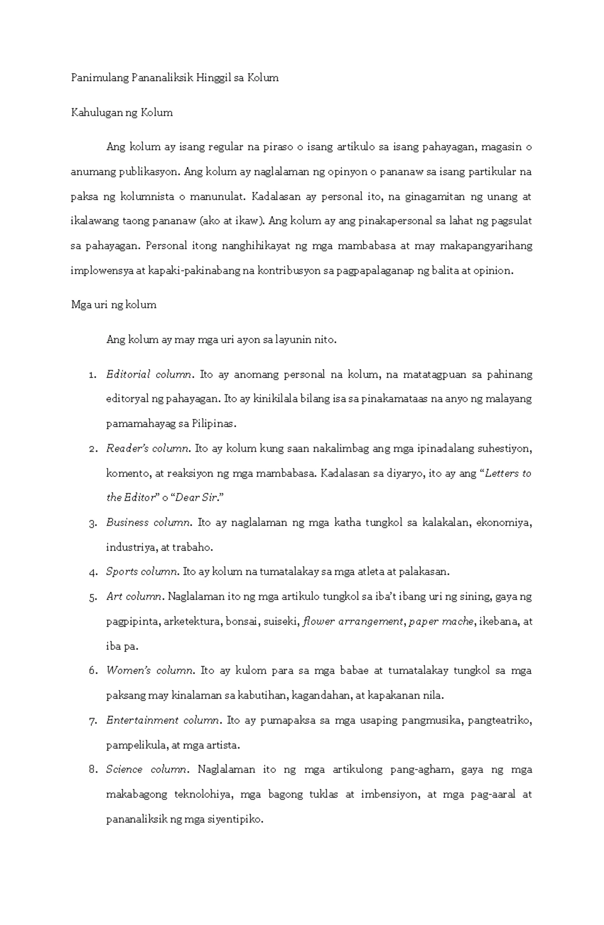 238814492-Rogelio Sikat: Isang Talambuhay at Pampanitikang Aral - Studocu