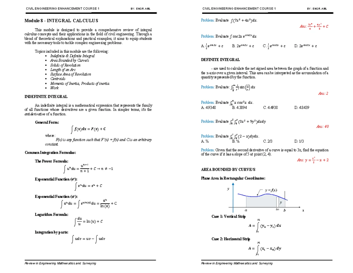 CE-EC-1 Module-4 Trigonometry - CIVIL ENGINEERING REVIEW PLANE AND SPHERICAL TRIGONOMETRY ENGR ...