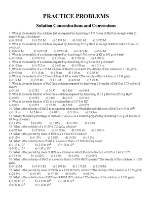 CHEM 1412 Final Exam - Chapter 16 Equilibrium Calculations & RICE ...