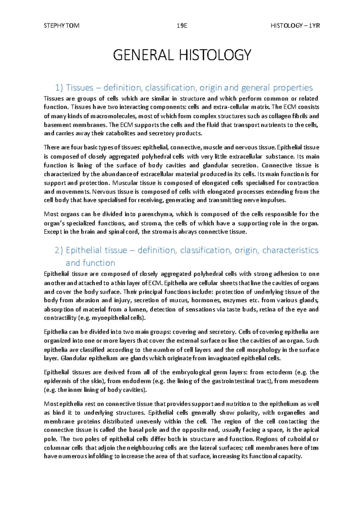 General Histology pdf - Warning: TT: undefined function: 32 Warning: TT: undefined function: 32 ...