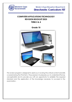 CAT TEST - Revision work - CAT: Computer Application Technology ...