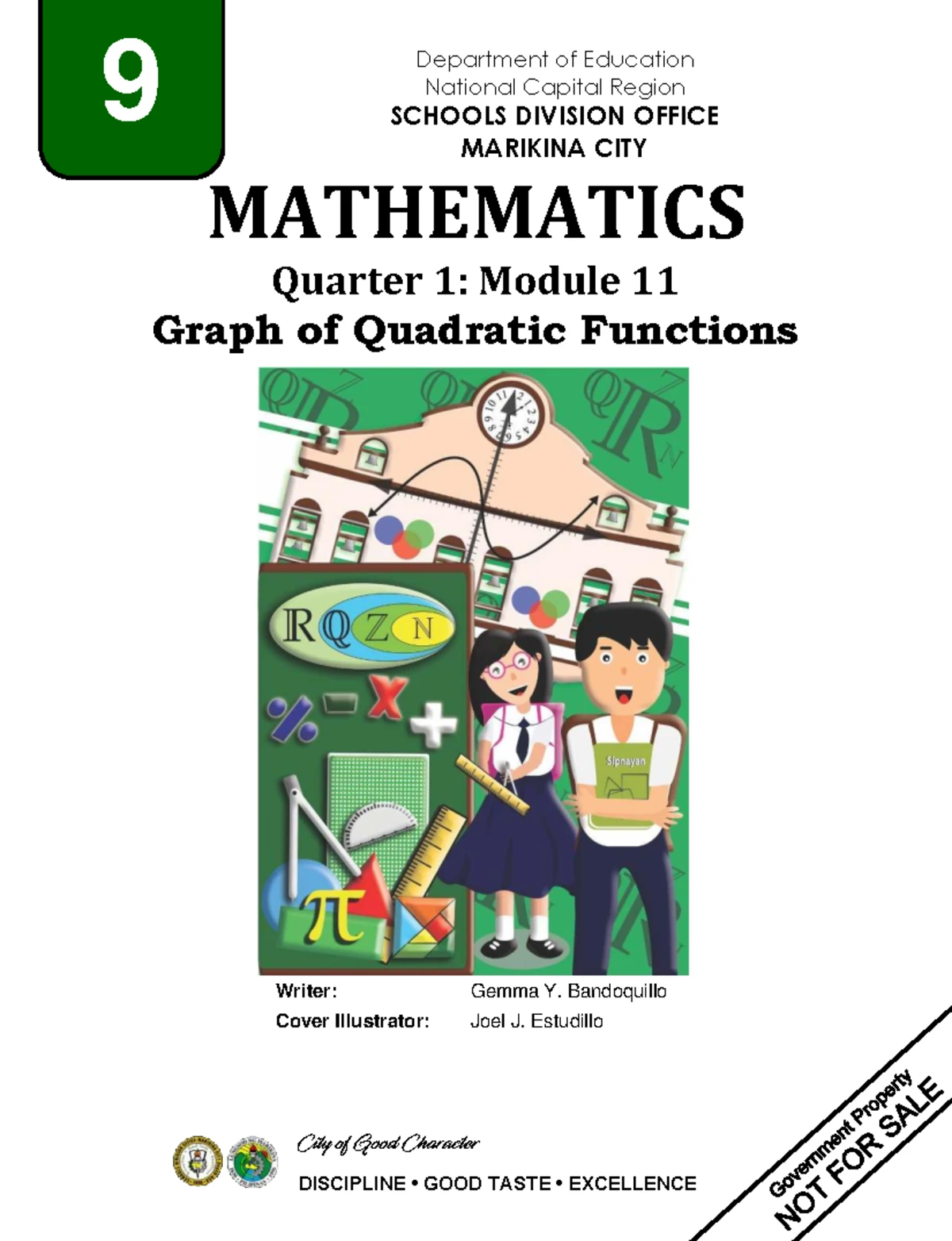 MATH GR9 QTR1 - Module 8: Understanding Quadratic Functions - Studocu