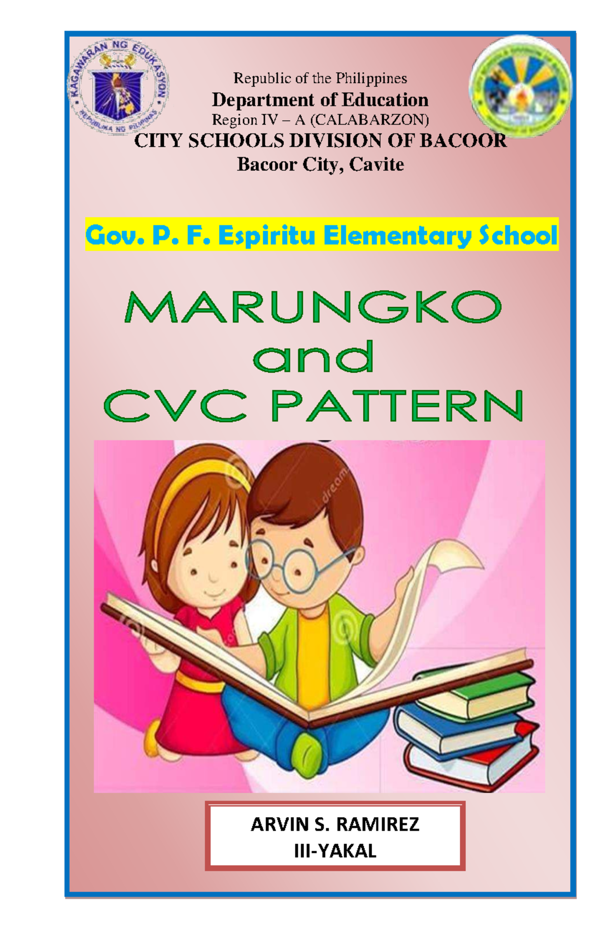 Reading Materials for Kinder to Grade 3 (EDUC 101) - Studocu