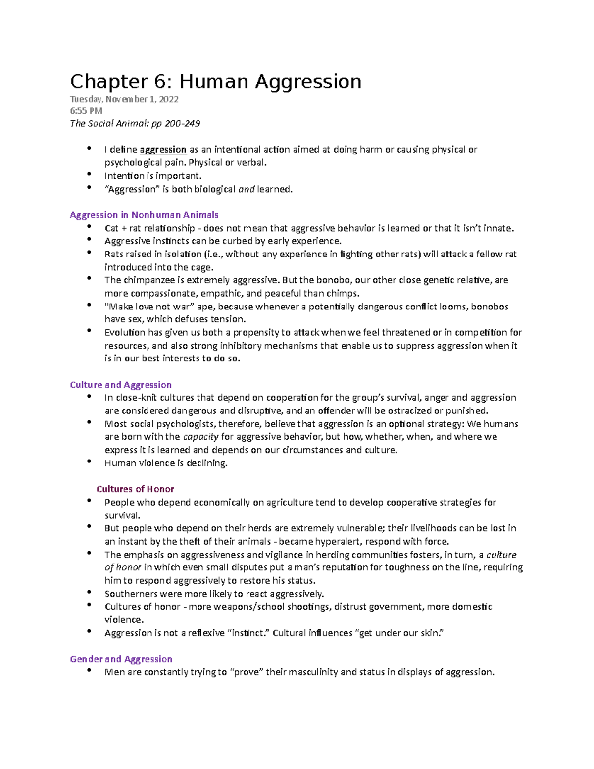 Ch 6 - Comprehensive textbook notes for chapter 6. - The Social Animal ...