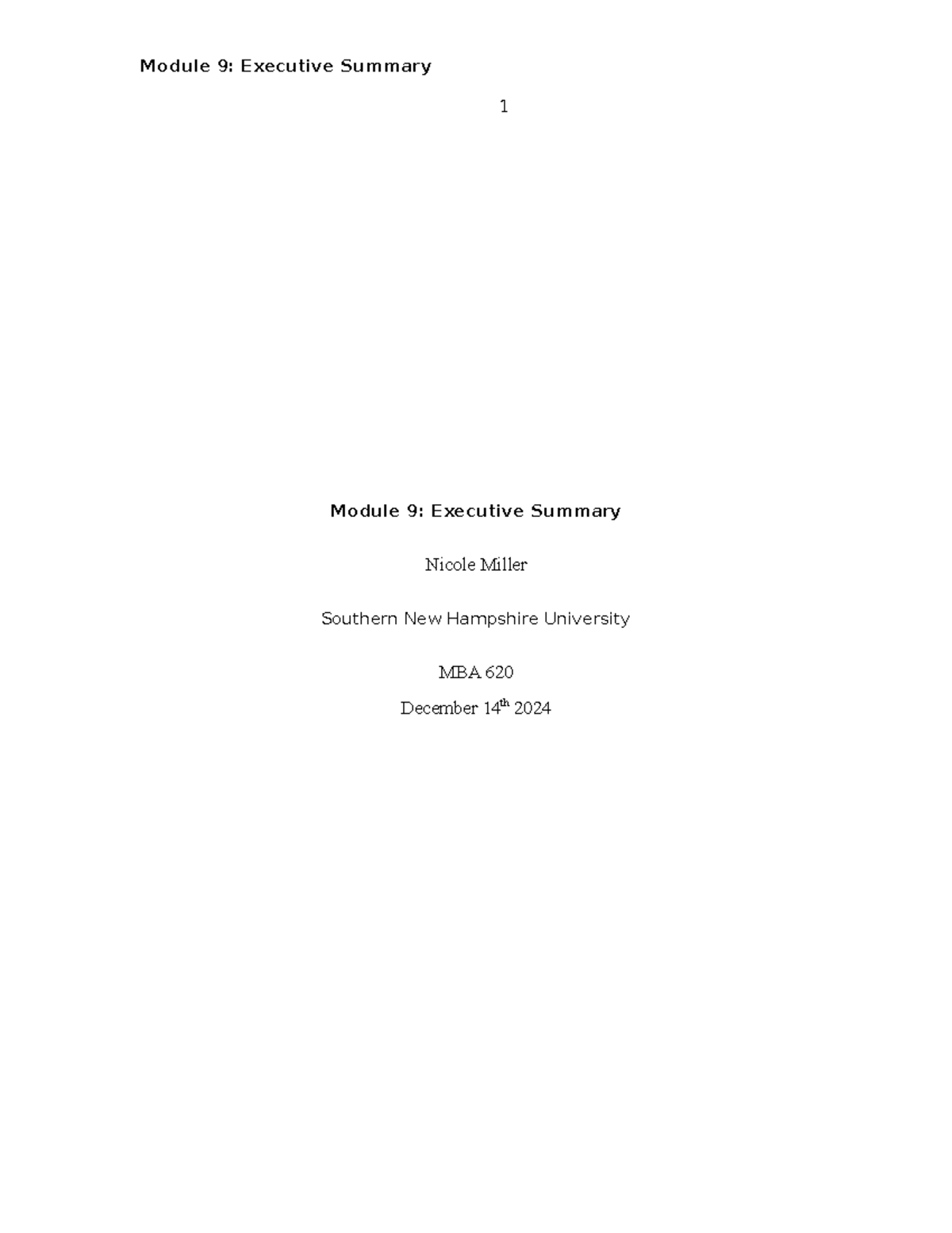 MBA 620 Module 9: Executive Summary of TransGlobal Airlines Analysis ...