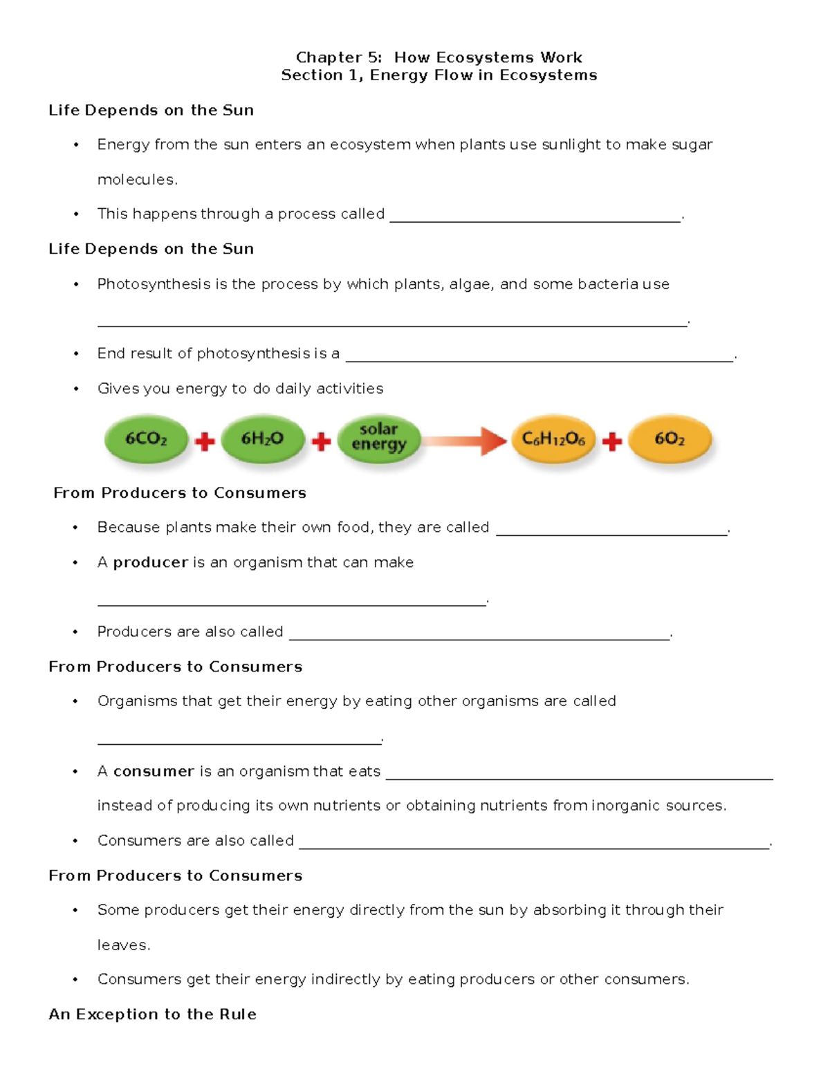 Chapter 5 Notes: Understanding Ecosystems and Their Dynamics - Studocu