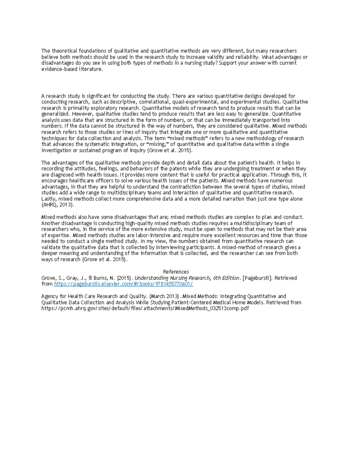 413 DQ1 1 - Weekly Assignment - The theoretical foundations of ...