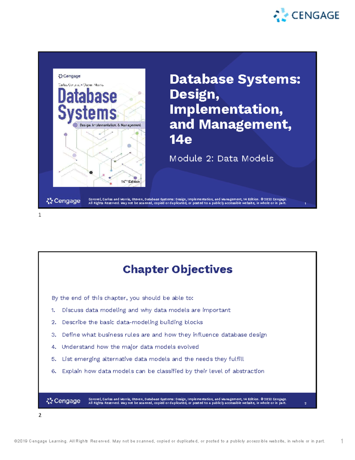 Database Systems: Data Models Overview - Wk1 Ch2 Notes - Studocu