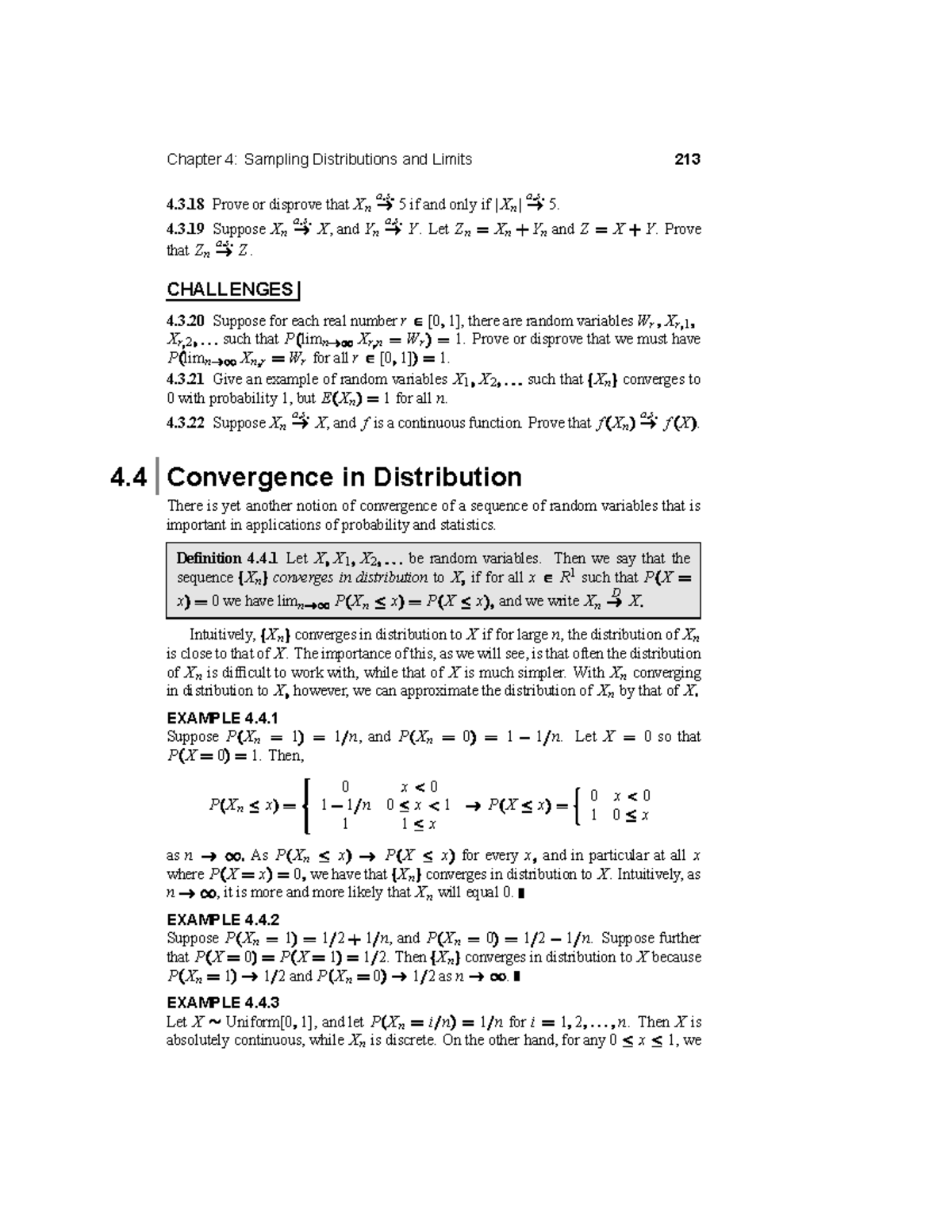 Chapter 4: Sampling Distributions and Convergence in Probability - Studocu