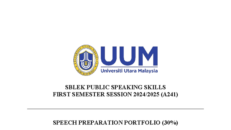 Speech Preparation Portfolio - Stage 3 - Human Resource Management ...