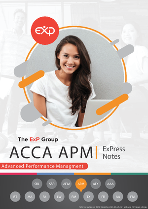Final 02 2020, questions - Advanced Performance Management (APM ...