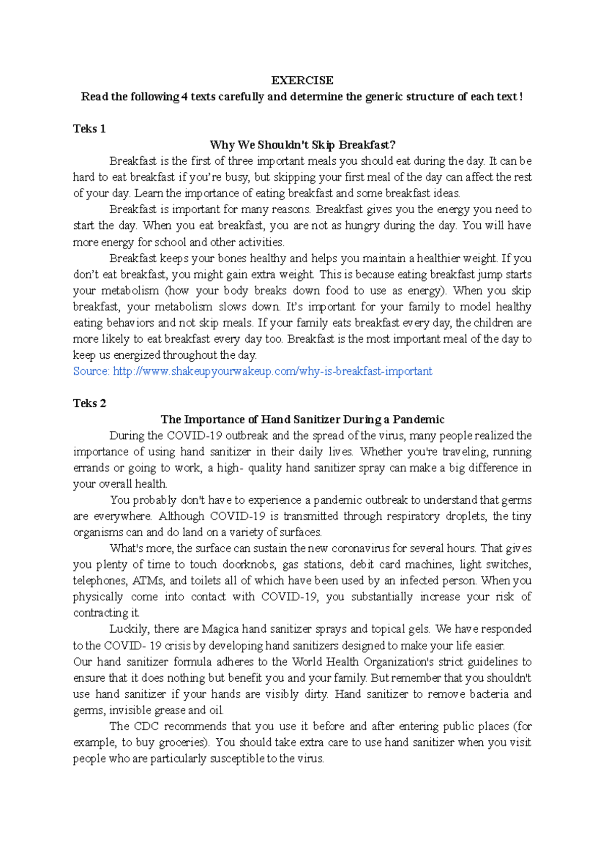 LKPD - Generic Structure of Analytical Exposition Texts - Studocu