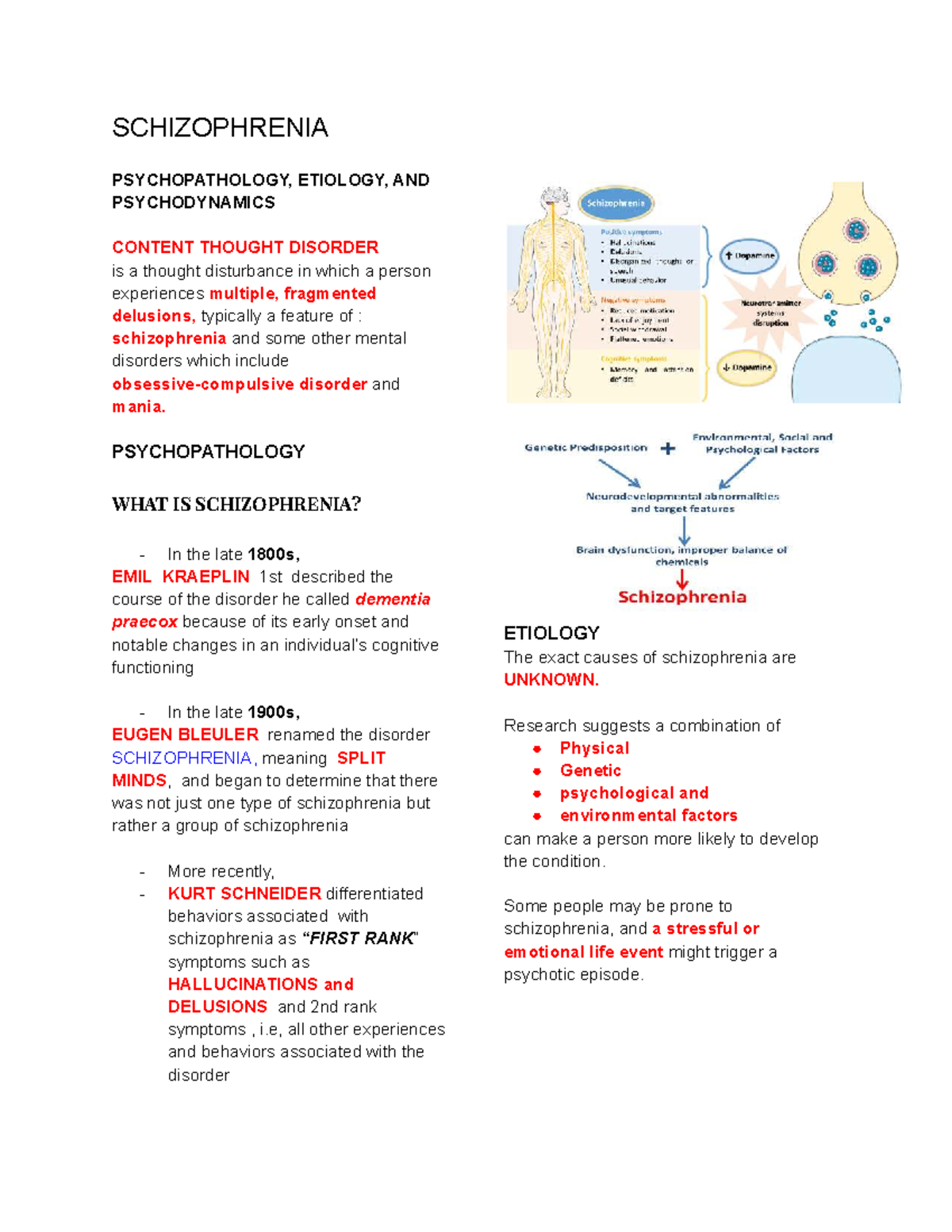 MPB Schizo - Understanding Maladaptive Behaviors in Schizophrenia - Studocu