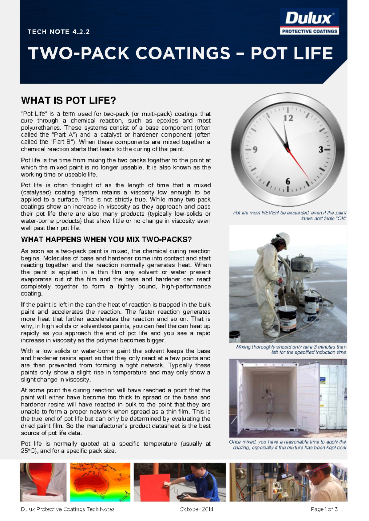 Understanding Pot Life in Two-Pack Coatings (422) - Studocu