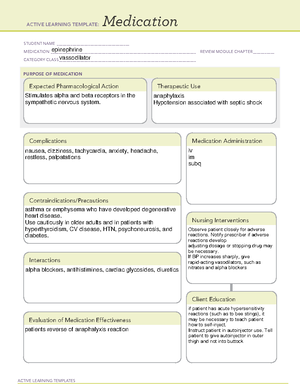 Methylprednisolone ATI medication template - ACTIVE LEARNING TEMPLATES ...