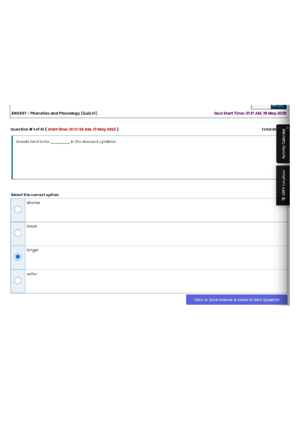 ENG507 Phonetics and Phonology Quiz 3 - Exam Focus 2026 - Studocu