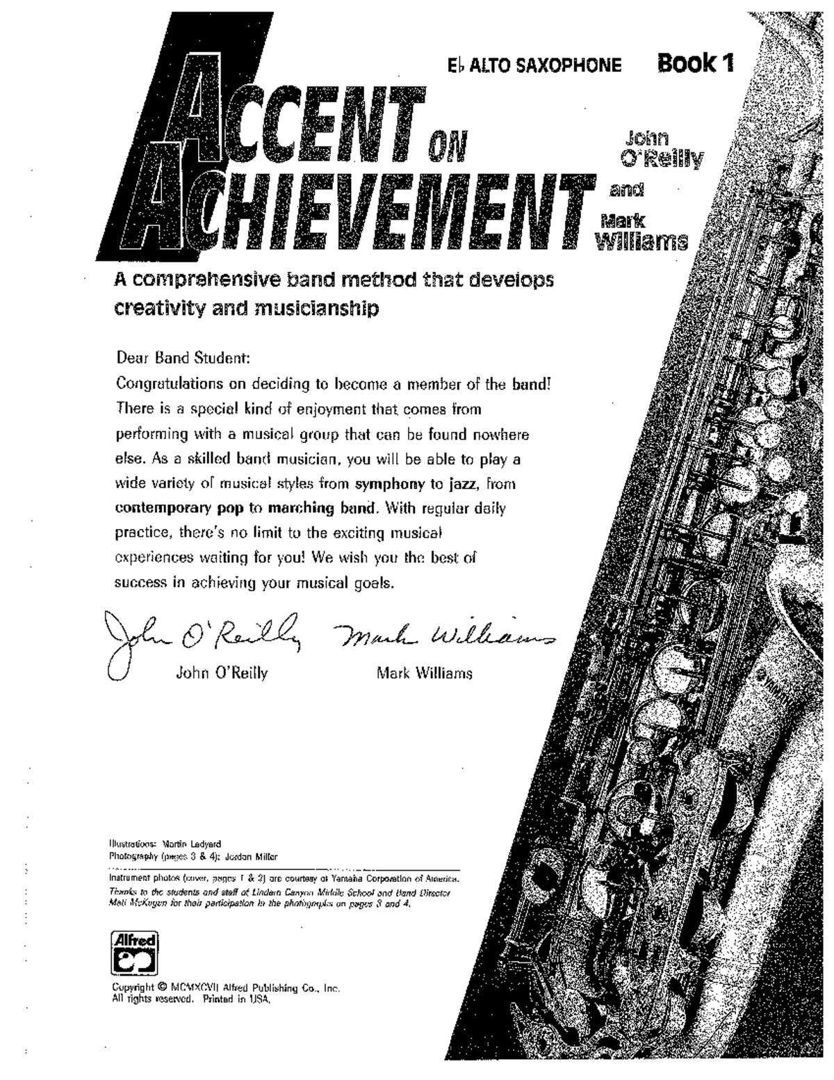 Eb Alto Saxophone Book 1: A Creative Band Method for Musicians - Studocu