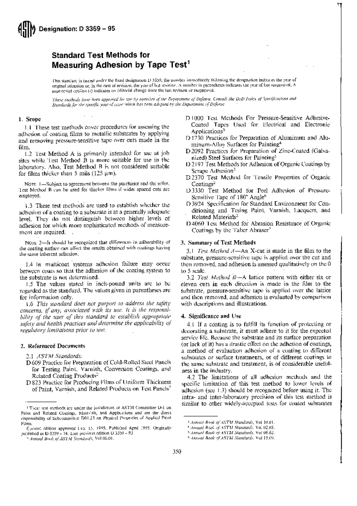 ASTM D3359 - Standard Test Methods for Measuring Adhesion of Coatings ...