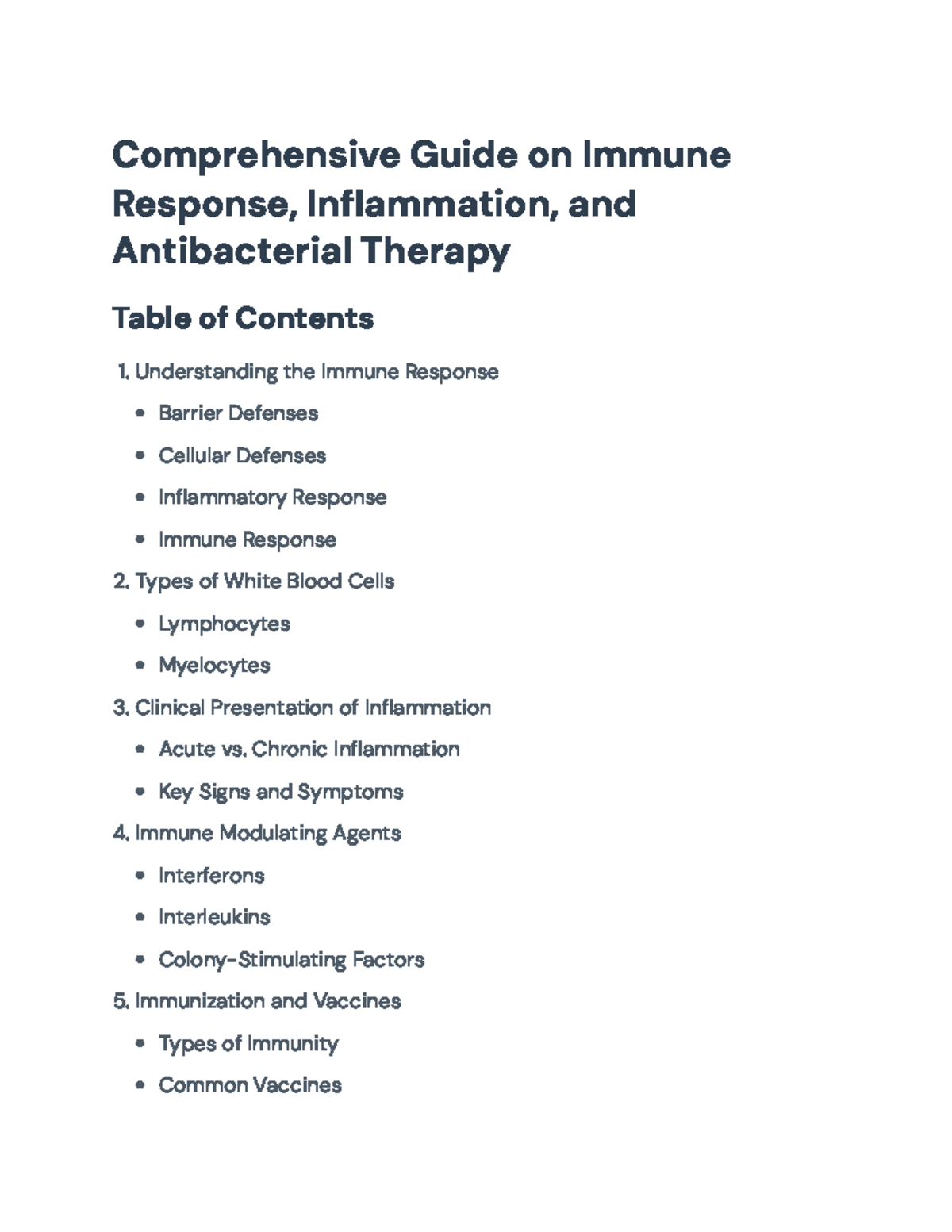 Comprehensive Guide on Immune Response and Antibacterial Therapy ...