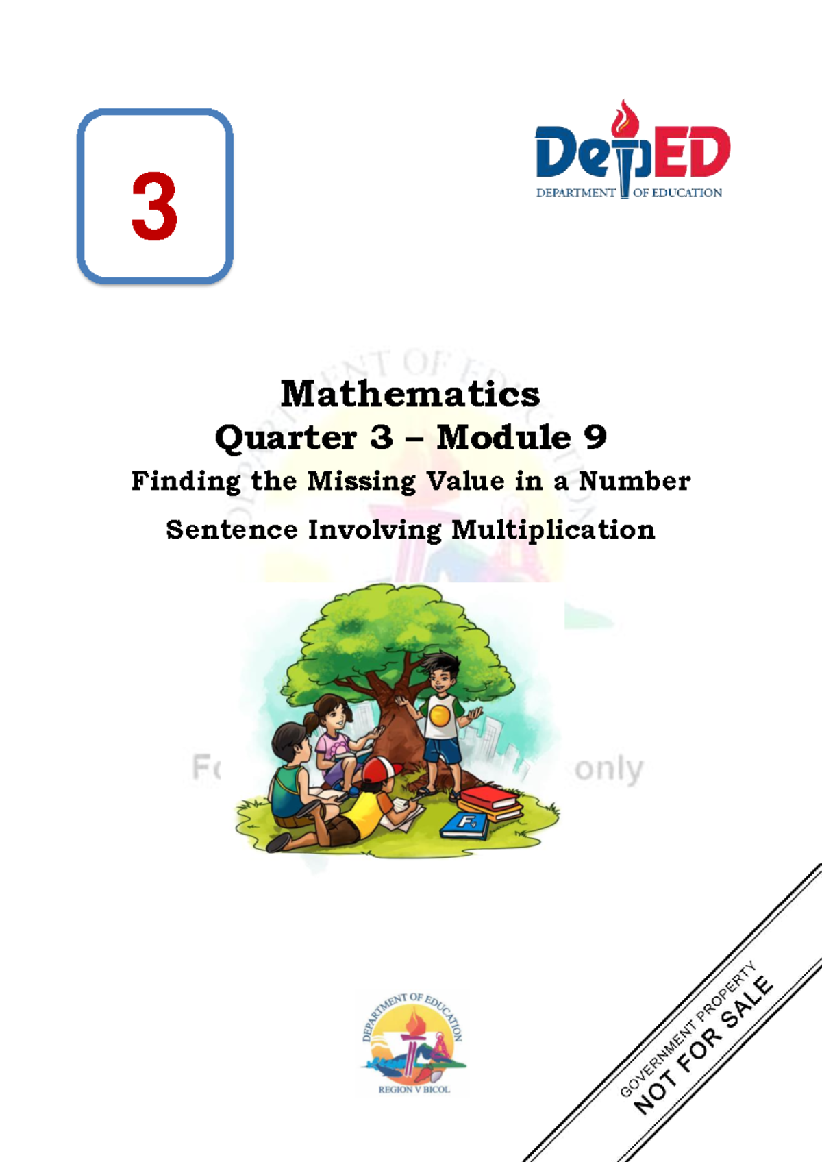 Math 3 Q3 M9: Finding Missing Values in Multiplication Sentences - Studocu