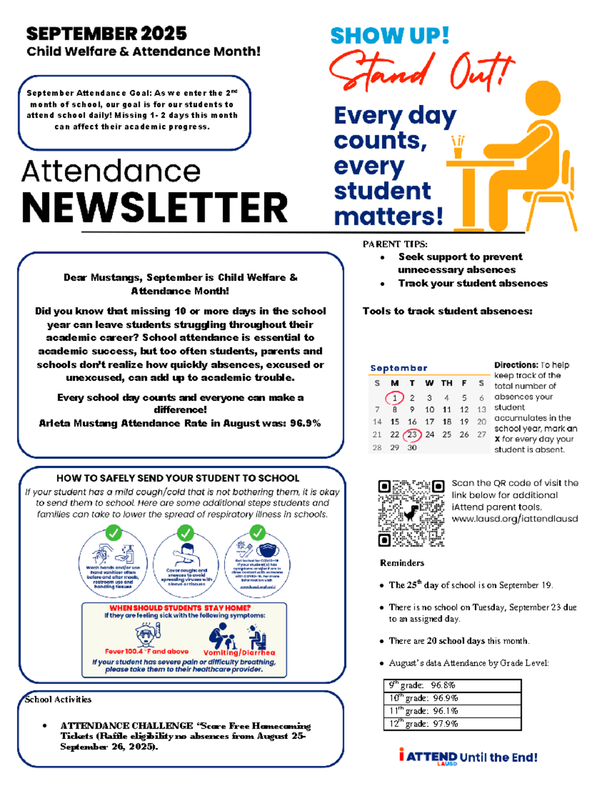 September Attendance Newsletter: Goals & Tips for Success - Studocu