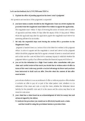 Uniform Rules of Court: Updates and Amendments Overview - Studocu
