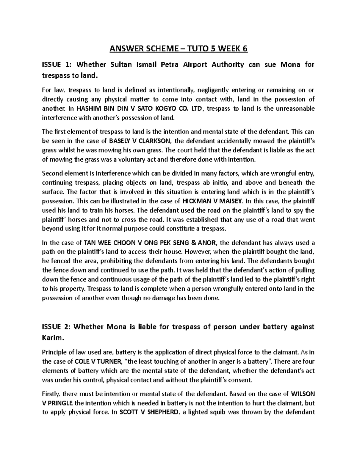 Answer scheme tuto 5 week 6 - ANSWER SCHEME – TUTO 5 WEEK 6 ISSUE 1 ...