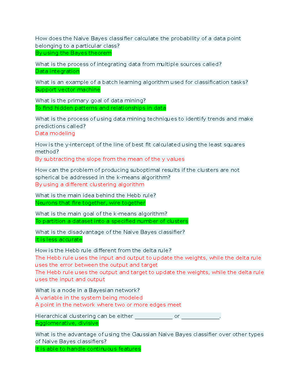 AI Fundamentals Midterm - Question 1 Correct Mark 1 out of 1. Flag question Question text How ...