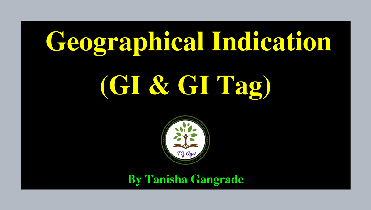 Geographical Indication (GI) Act: Overview and Key Insights 2023 - Studocu